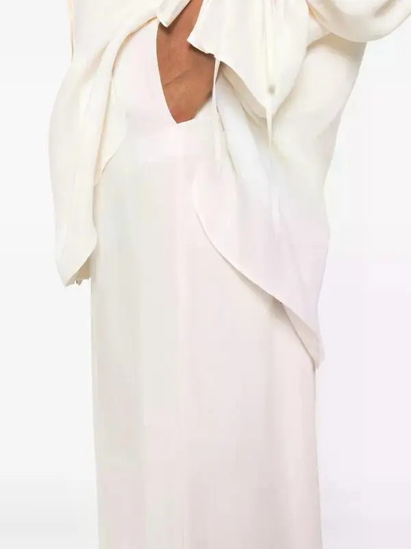 Blumarine Gabardine Trousers - Neutrals