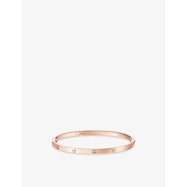 CARTIER Love Small 18ct Rose-gold And Diamond Bracelet - Rose Gold