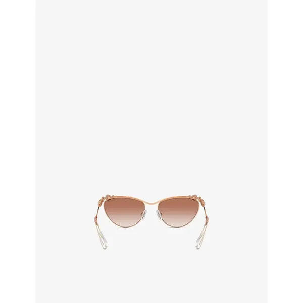 SWAROVSKI Oval-frame Metal Sunglasses