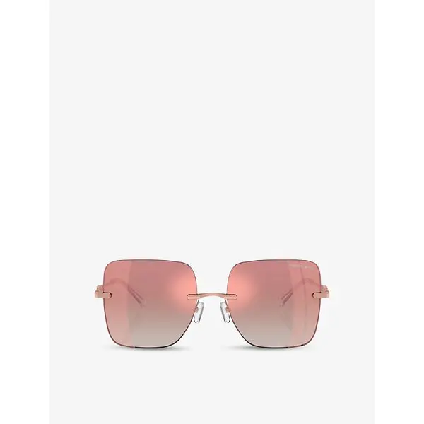 Michael Kors Mk1150 Square-frame Sunglasses - Pink