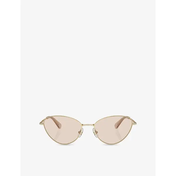SWAROVSKI Sk7014 Cat-eye Sunglasses - Gold