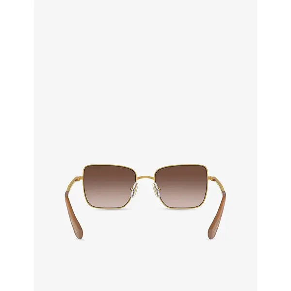 SWAROVSKI Sk7015 Square-frame Sunglasses - Gold