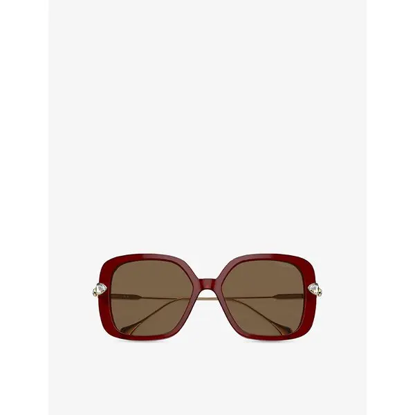 SWAROVSKI Sk6011 Square Sunglasses - Red