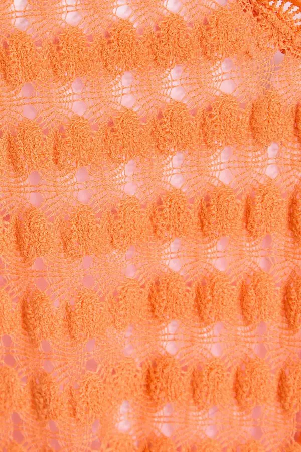 Melissa Odabash Anna Crocheted Midi Dress - Orange
