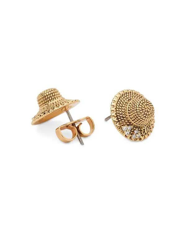 Kate Spade New York Straw Hat Stud Earrings