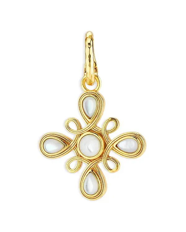 CAPUCINE DE WULF Monique Mother Of Pearl Pendant - Gold