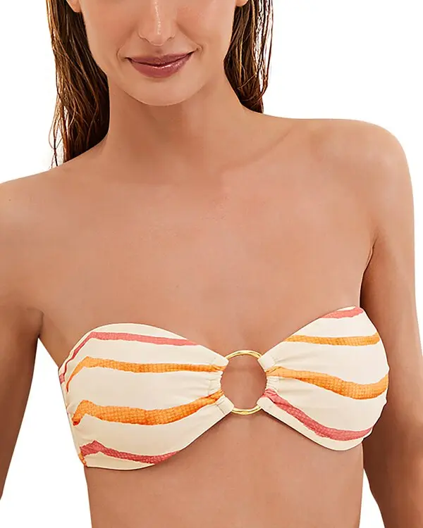 VIX PAULA HERMANNY Sandstone Joy Bandeau Bikini Top - Multi