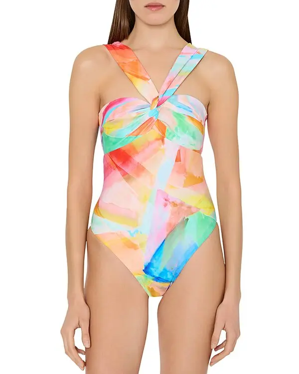 MILLY Watercolor One Piece Swimsuit - Multi