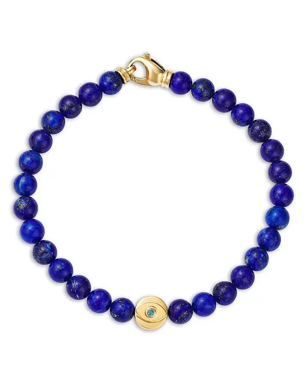 Bloomingdale'S Evil Eye Lapis Bead Bracelet - Blue