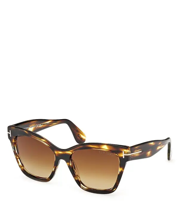 TOM FORD Butterfly Sunglasses, 55mm - Havana/brown