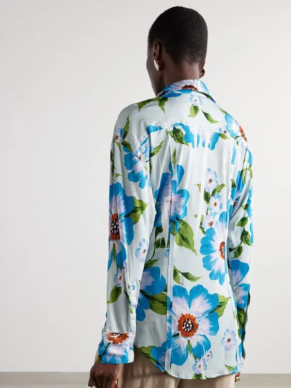 Acne Studios Floral-print Voile Shirt