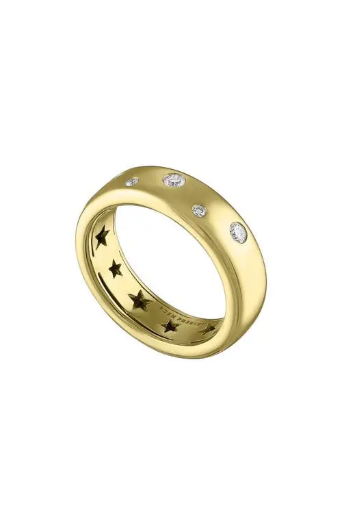 EDEN PRESLEY Diamond Stacking Ring - Yellow Gold/ Diamond