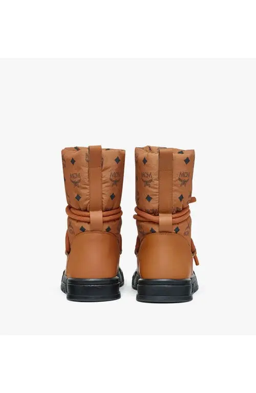 Mcm Skyward Ankle Boots In Monogram Nylon