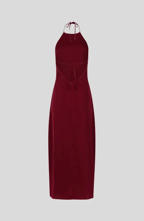 ALL MY LOVE Lydia Maxi Dress Halterneck - Cherry