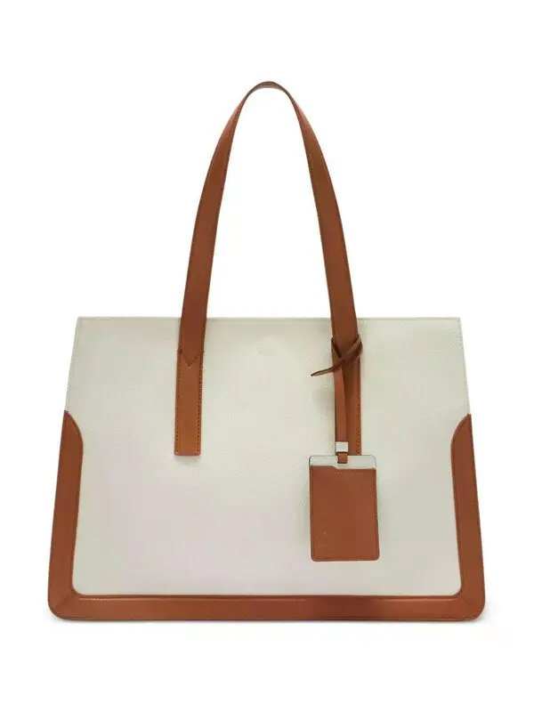 Furla Leather Tote Bag - Neutrals