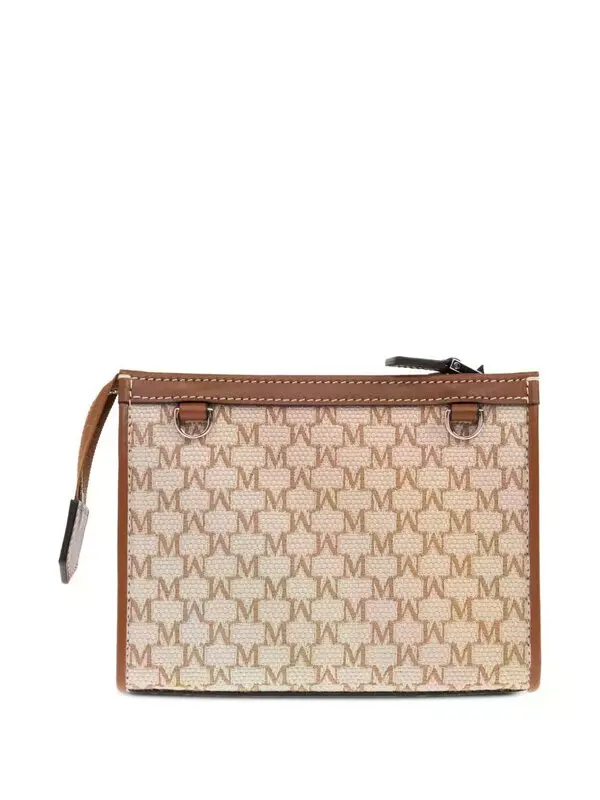 Max Mara Monogram-pattern Clutch - Brown