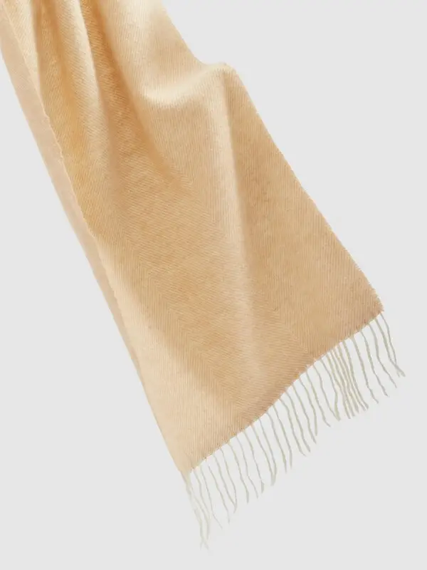 REISS Higgins Wool-blend Herringbone Scarf