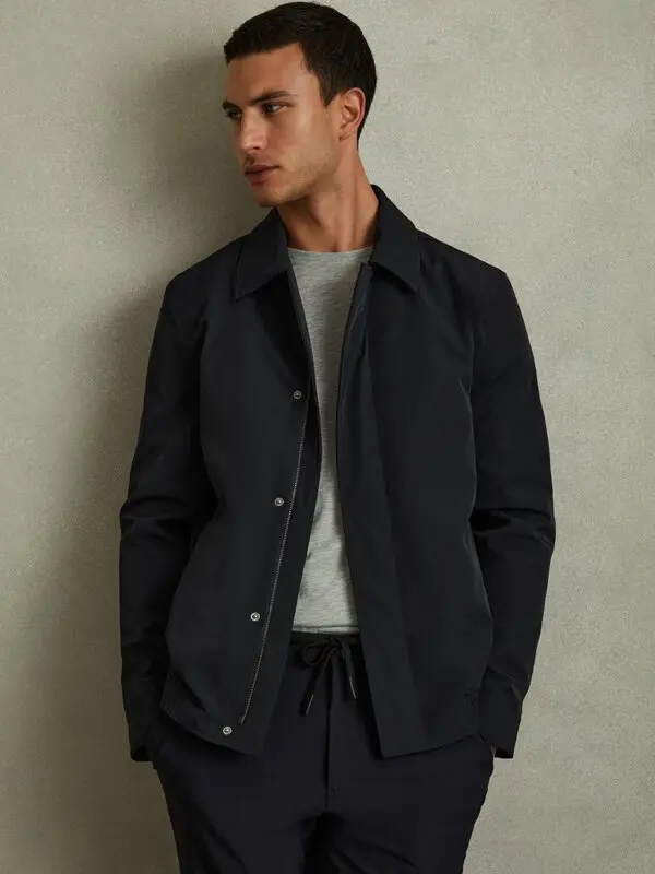 REISS Cologne Elasticated Harrington Jacket