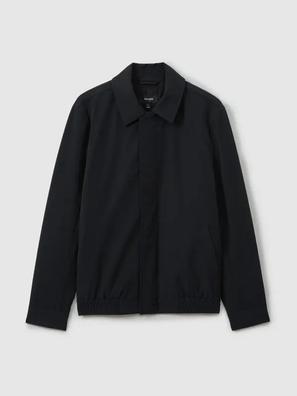 REISS Cologne Elasticated Harrington Jacket