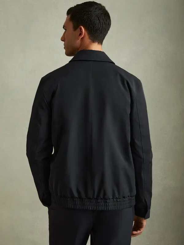 REISS Cologne Elasticated Harrington Jacket