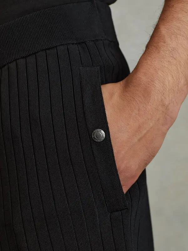 REISS Etienne Ribbed Shorts