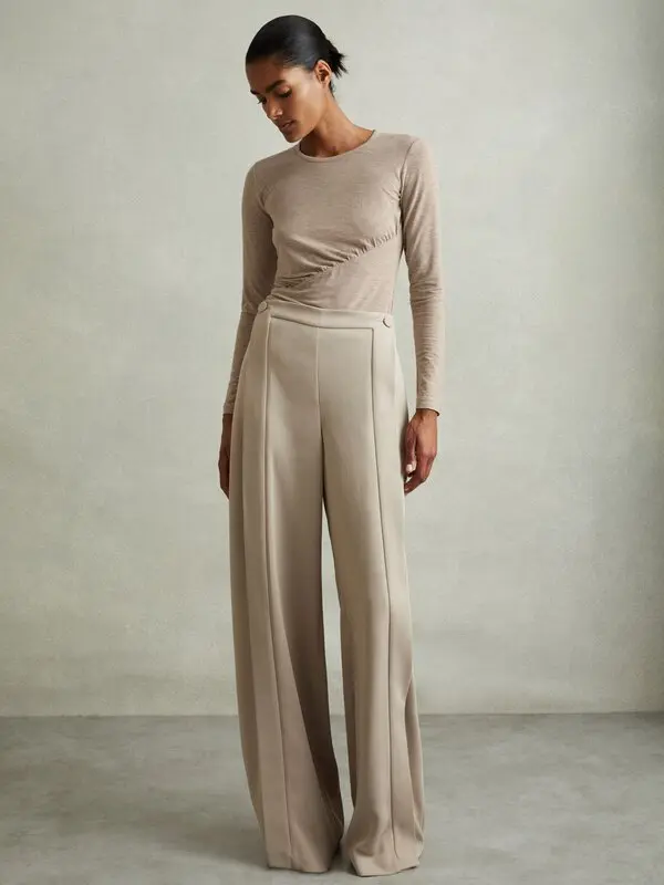 REISS Ana Marled Asymmetric Top