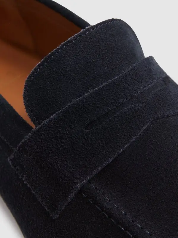 REISS Suede Slip-on Loafers