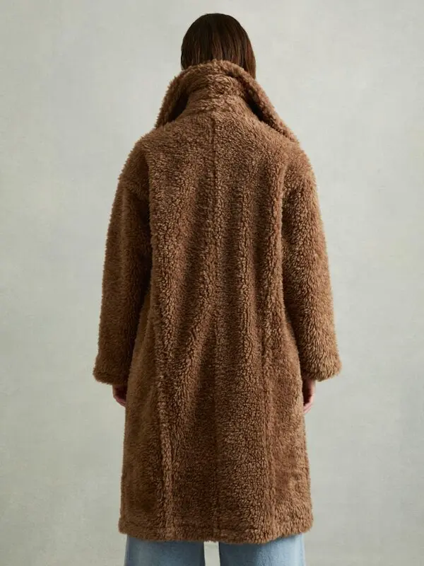 REISS Darla Petite Teddy Coat