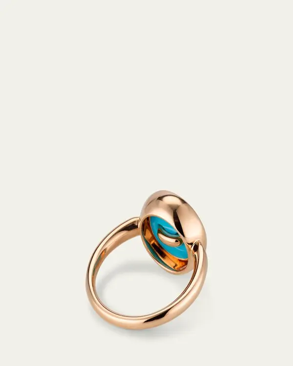 Pomellato Pom Pom Dot 18k Diamond And Turquoise Ring - Noclr