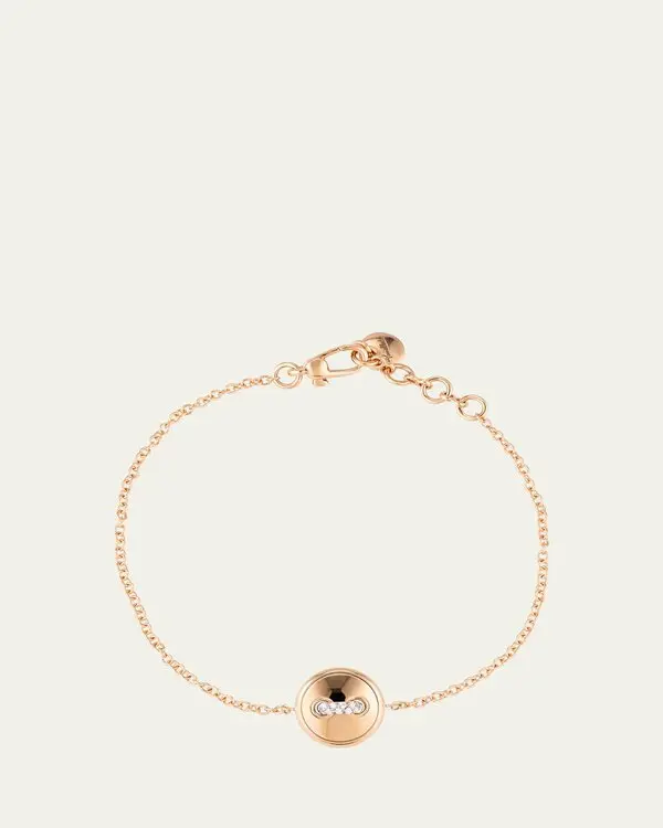 Pomellato Pom Pom Dot Diamond, And Turquoise Chain Bracelet - Noclr