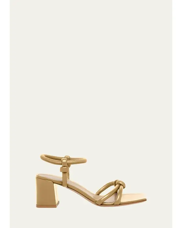 GIANVITO ROSSI Leather Knot Sandals
