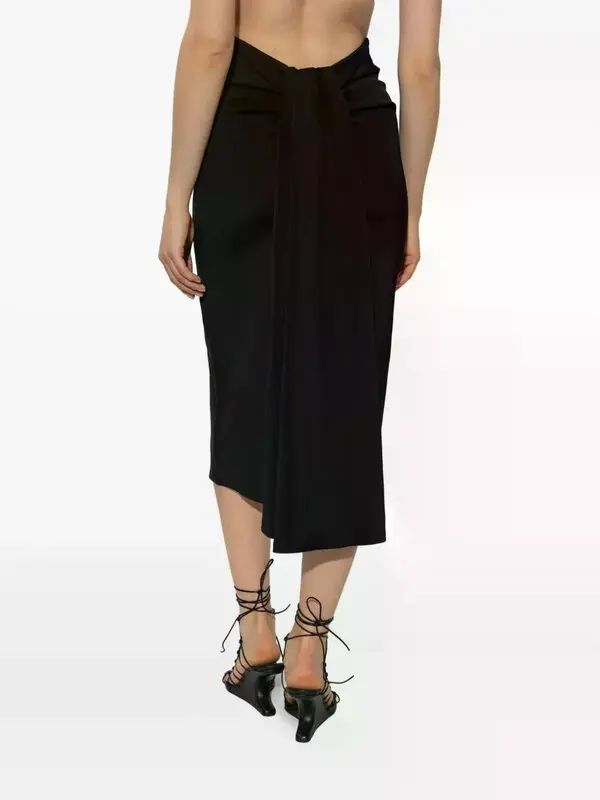 Jacquemus Draped Midi Skirt