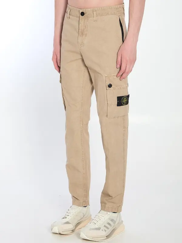 Stone Island Slim-Fit Cargo Pants In Beige 45% Off Editorialist