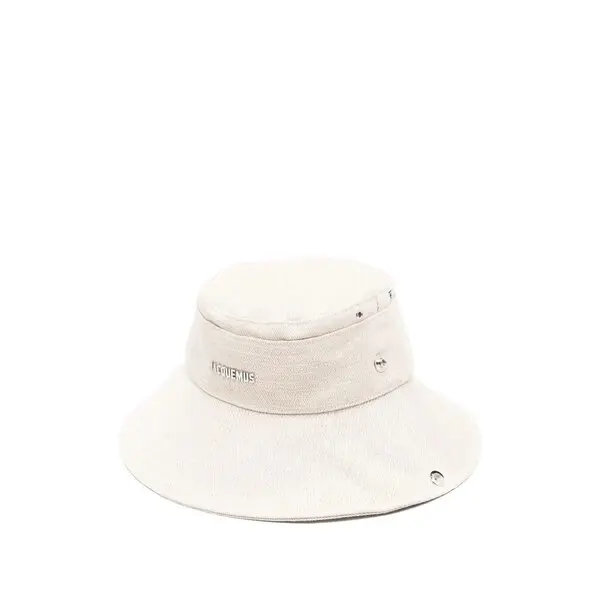 Jacquemus Hat With Wide Brim - Beige