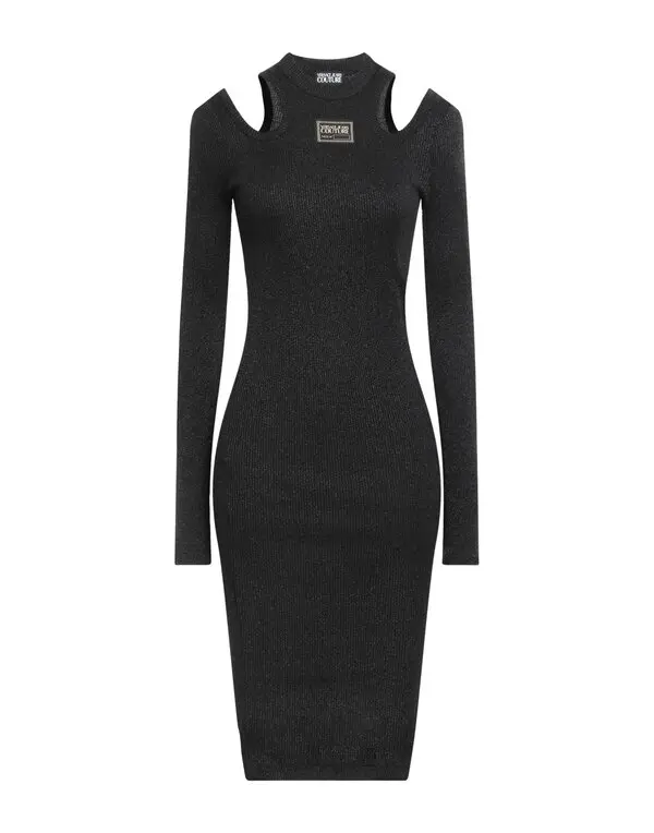 Versace Midi Bodycon Dress - Black