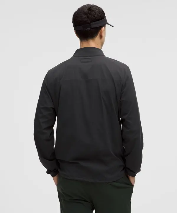 Lululemon Windproof Golf Quarter-zip Pullover Jacket - Black