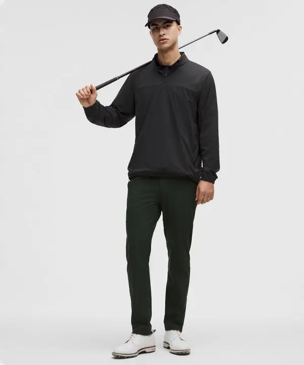 Lululemon Windproof Golf Quarter-zip Pullover Jacket - Black