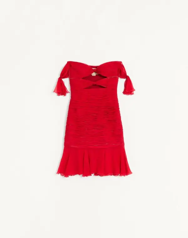 Valentino Garavani Chiffon Draped Dress - Paris