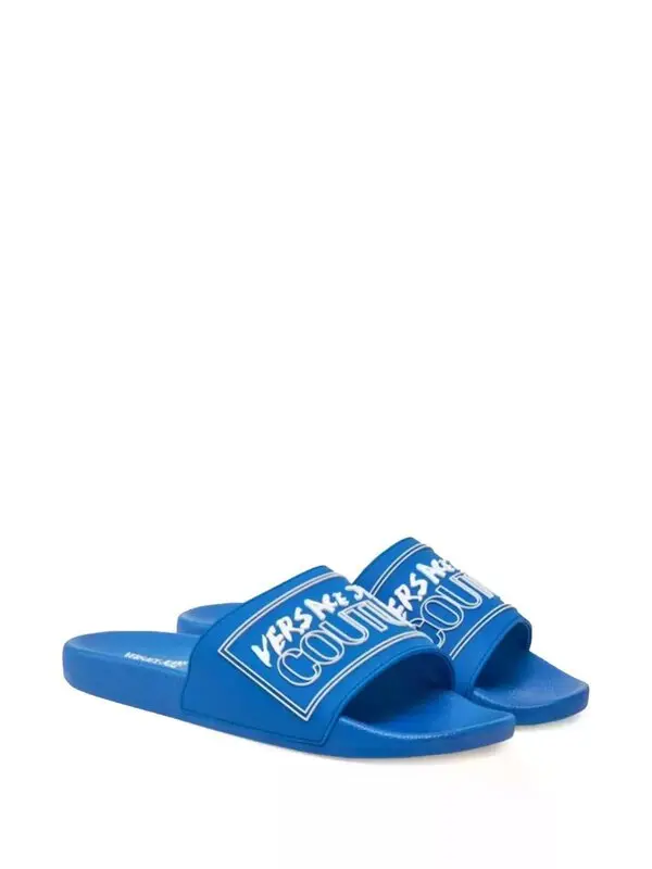 Versace Logo-embossed Slides
