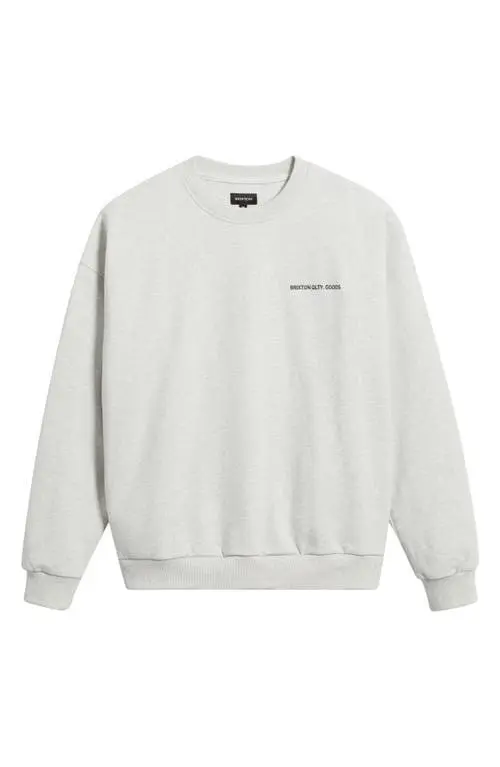 Brixton Logo Embroidered Cotton Sweatshirt