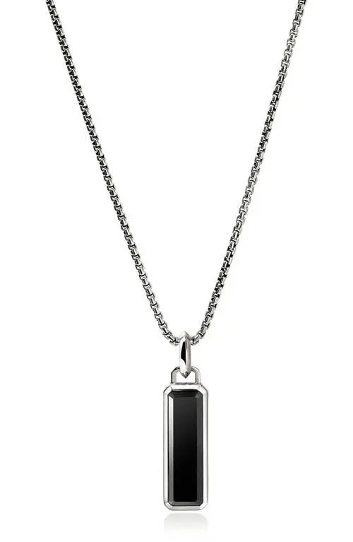 John Hardy Sterling Silver Modern Talismans Pendant - Silver/black