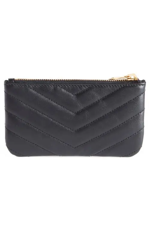Saint Laurent Monogram Leather Key Pouch