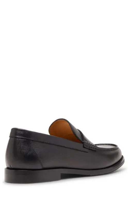 Steve Madden Colver Leather Loafer - Black Embossed