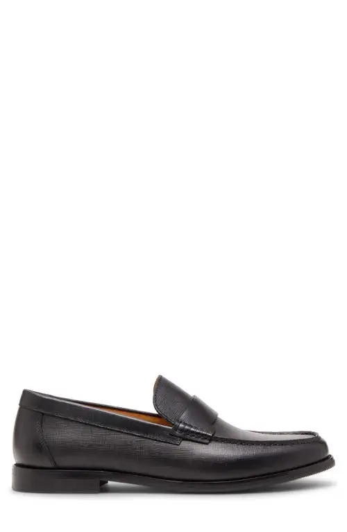 Steve Madden Colver Leather Loafer - Black Embossed