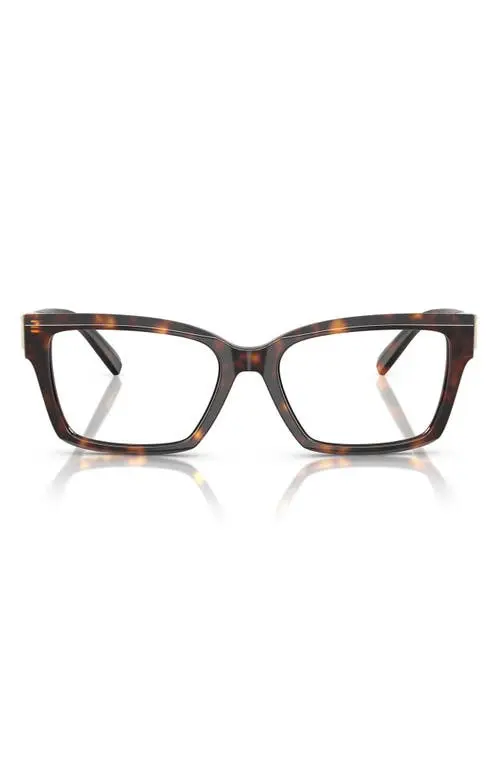Tiffany & Co. 52mm Square Optical Glasses - Havana /demo Lens