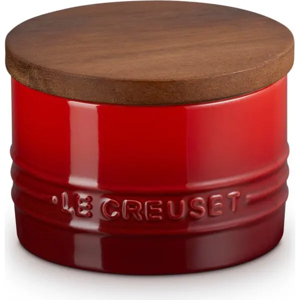 LE CREUSET Signature Stoneware 7-ounce Storage Canister - Cerise