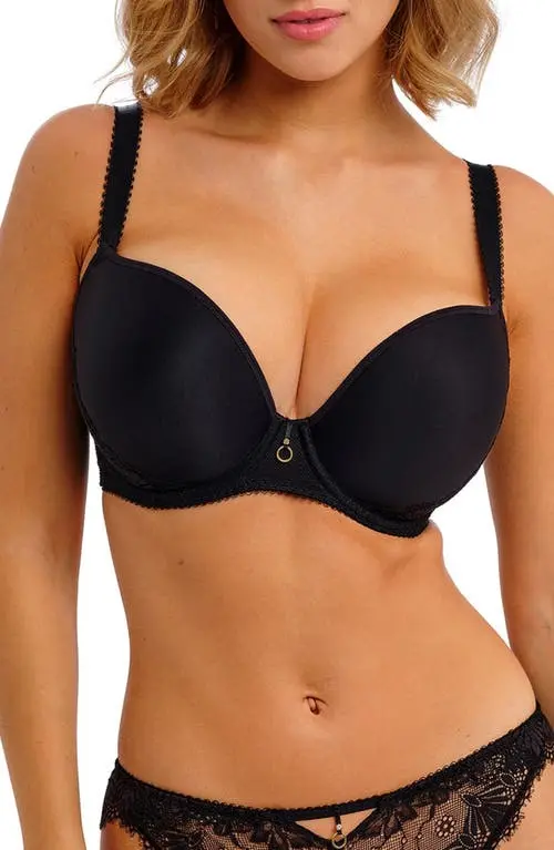 Freya Fascinate Underwire Plunge T-shirt Bra - Black