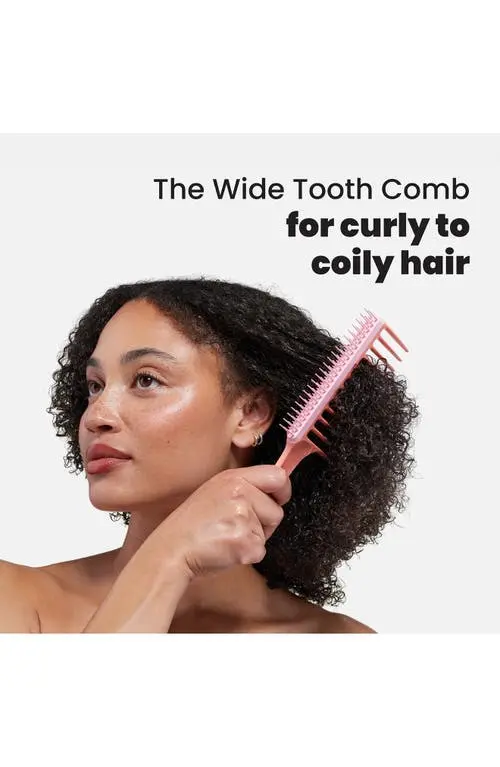 TANGLE TEEZER Wide Tooth Dual Sided Comb - Peach