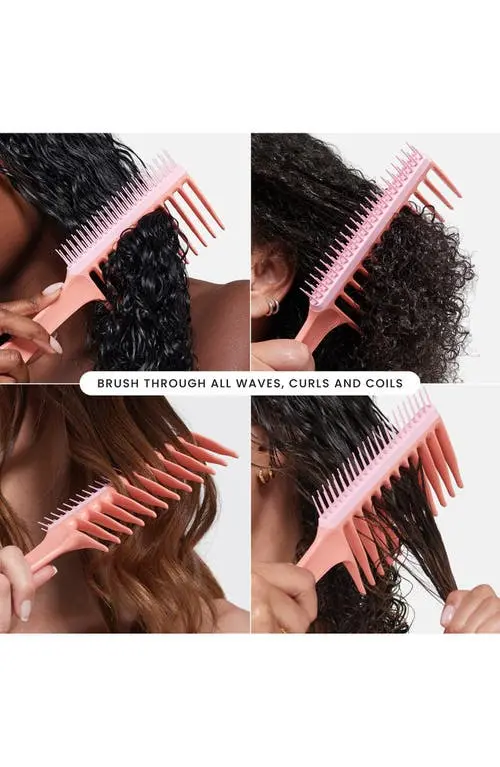 TANGLE TEEZER Wide Tooth Dual Sided Comb - Peach