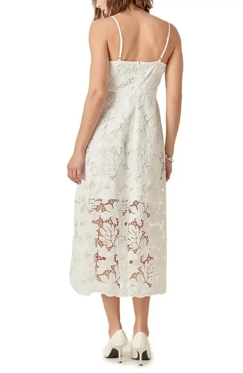 Endless Rose Sequin & Lace Midi Dress